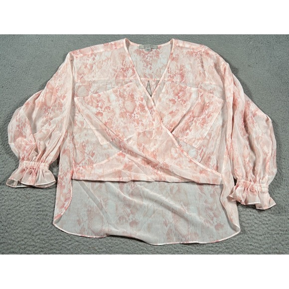 All Saints | Tops | All Saints Penny Masala Top Women 0 Pink Floral ...